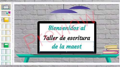 Taller De Escritura, 23 Google Slides, (Spanish) Writing Prompts