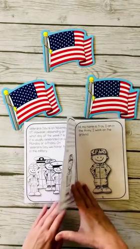 Veteran's Day Mini Reader & Activity Booklet by Traci Bender - The ...