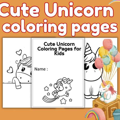 kids coloring pages free printable unicorn