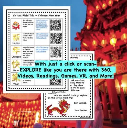 Chinese New Year Virtual Field Trip by TeachWithBri | TPT