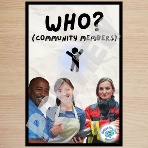 "Who" Questions Book (Answering "who" questions practice/models)- Real ...