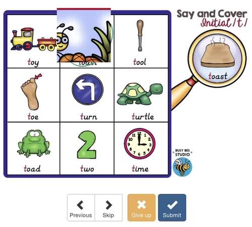 Articulation T Games Boom Cards for Speech Therapy by Busy Bee Studio