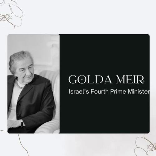 Golda Meir - Women Making History by ContemplateU | TPT