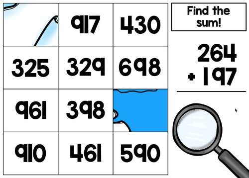 Addition to 1000 Mystery Pictures Digital Math Boom Cards by 3rd Grade ...
