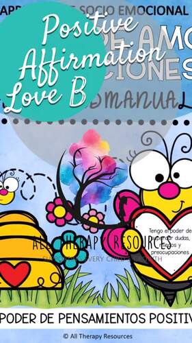 Growth Mindset Positive Affirmations Love Bee Craft Activity - SPANISH ...