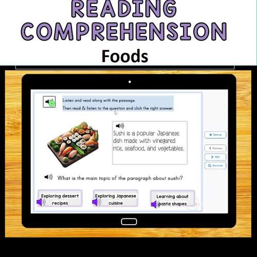 Main Idea and Key Details About Foods | Boom Cards by Limes and Lemons