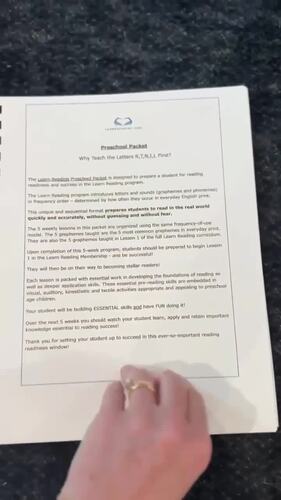 Learn Reading Preschool Packet by Learn Reading Official | TPT