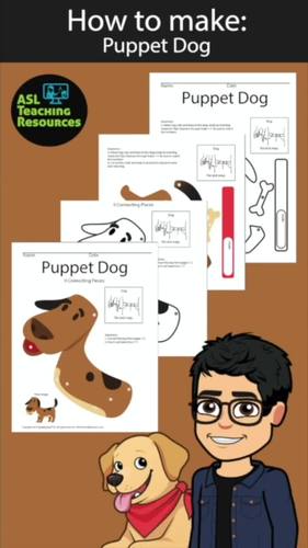 ASL Puppet Dog by ASL Teaching Resources | TPT