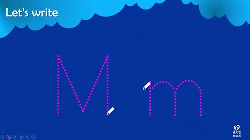 Digital Alphabet Letter M no prep Lesson PPT for Distance Learning