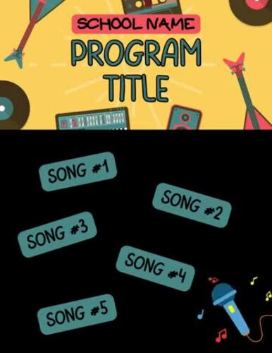 10 Digital Concert Program Templates - Music Programs | TPT
