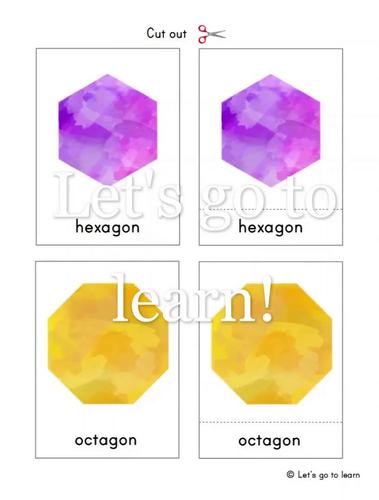 Shapes 3-Part Cards, 2D and 3D Nomenclature Cards, Math, Geometry ...