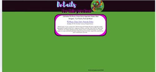 Editable Music Class Daily Slides | 95 Bell Ringers, Fun Facts & SEL ...