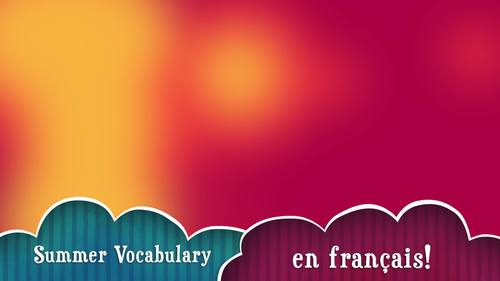 French Summer Vocabulary Activity Booklet Grades 1-8 Bundle | TPT