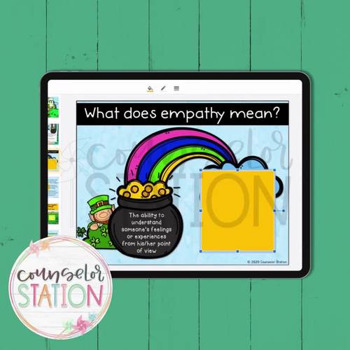 St. Patrick's Day Leprechaun Empathy Digital SEL Lesson for Google Slides™