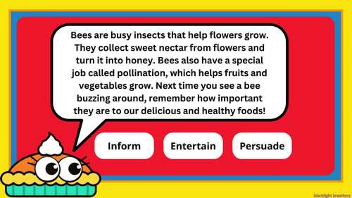 Author's Purpose: Interactive Google Slides by Blacklight Kreationz