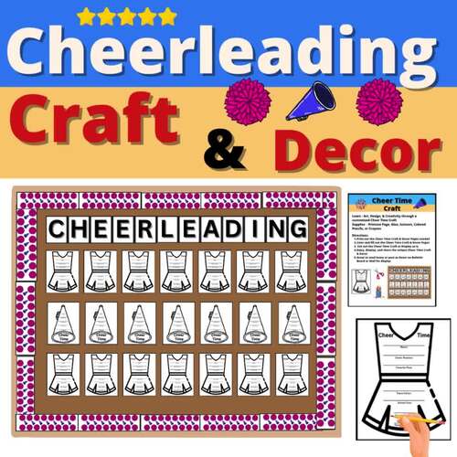 Cheerleader Craft and Decor Cheer Cheerleading Resource Bulletin Board