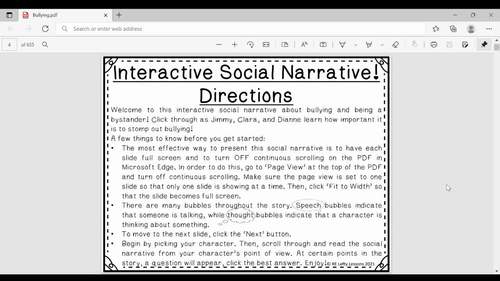 The Bully and the Bystander Interactive Social Narrative - Distance ...