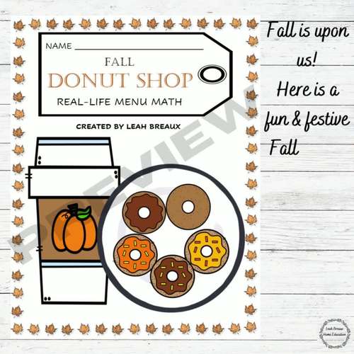 Fall | Math Word Problems by LB Home Education | TPT