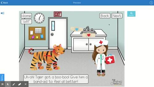Play Based Early Intervention Core Words Animals go to the Doctor BOOM ...