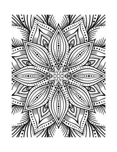 56 Beautiful Patterns, Mandalas For Stress Relief and Relaxation