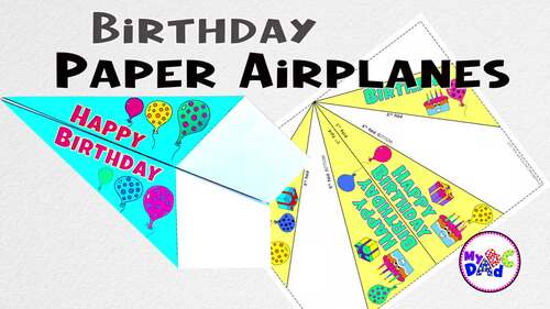 Holiday and Seasonal Paper Airplane Design Templates BUNDLE | TPT