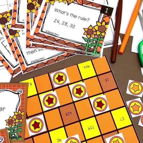 September Math Centers 4th & 5th Grade by Teaching in Room 5 | TPT