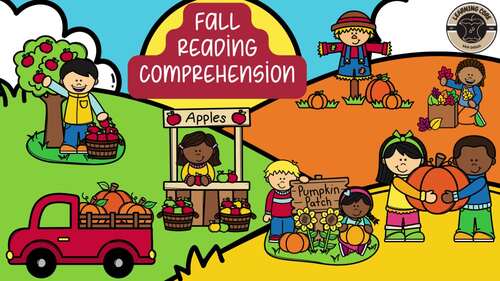 Fall Reading Comprehension Worksheets PreK Kindergarten First TK Fall ...