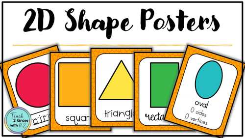 2D and 3D Shape Posters Anchor Charts Dinosaur Theme Classroom Decor