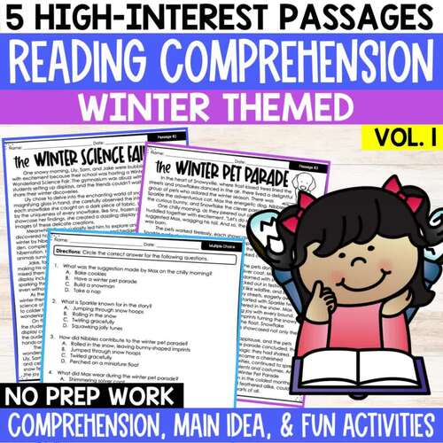 Winter Reading Comprehension Passages and Questions / Winter Activity ...