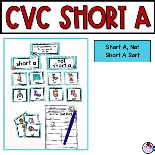 CVC Words Worksheets | Short Vowel A | Phonics Activities | TPT