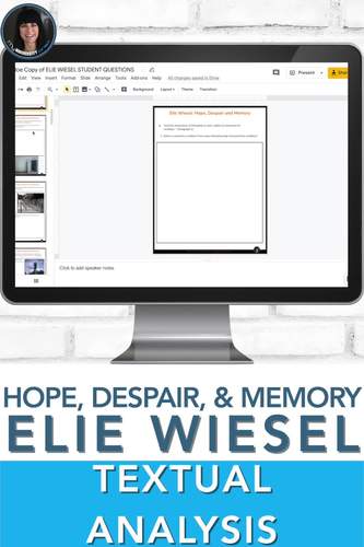 Hope, Despair and Memory by Elie Wiesel, Reading Comprehension High School