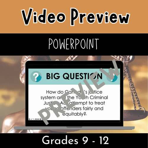 Youth Criminal Justice Act (YCJA) | Youth Law | EDITABLE POWERPOINT