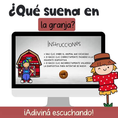 Juego interactivo: Adivina el sonido de la granja |PowerPoint para ...