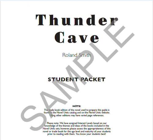 Thunder Cave Novel Units® Student Packet Novel Study | TPT