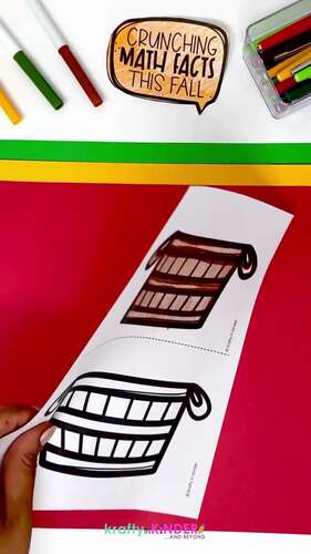 Fall Math Craft Addition and Subtraction within 10 and 20 Worksheets