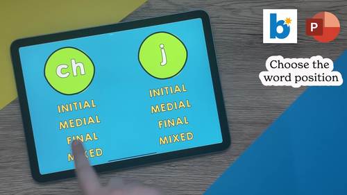 ch & j Color By Speech Artic Game Spring Theme Boom™ Card, PPT & Printable