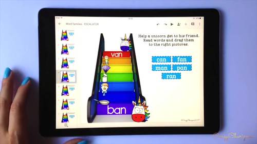 Phonics Focused Review & Games | CVC Word Ladders Google Classroom