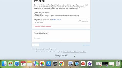 All Operations Mixed Numbers Google Forms (Self-Grading) | TPT