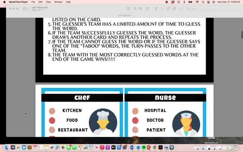JOB TABOO (EFL/ESL game!) by EnglishEveryDayYay | TPT