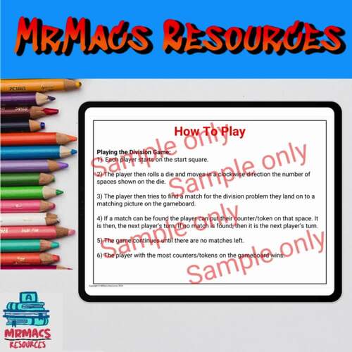 4h of July Division Math Game | 3rd & 4th Grade | Two/One-Digit(s) Numbers