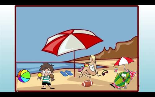 French Summer Vocabulary Paperless Activity #2: Activité MIMI/PWIM Activity