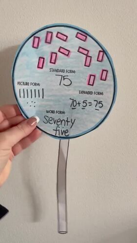 Math Place Value Craft by The Teaching Diva Corner | TPT