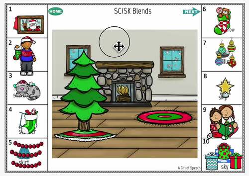 Christmas NO PREP Articulation Blends a S-Blends, R-Blends, & L-Blends ...