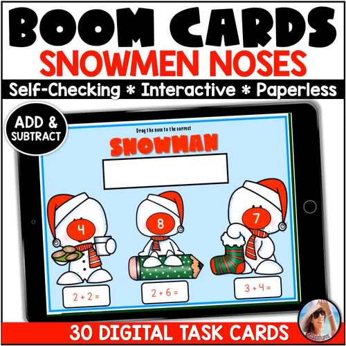 Winter Addition & Subtraction Fact Fluency – Boom Cards | TPT