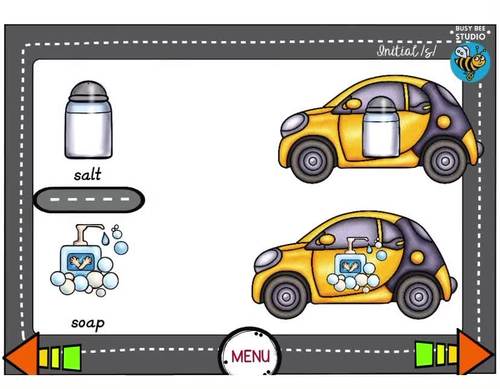 S Articulation Boom Cards Parking Lot Game | Speech Therapy by Busy Bee ...