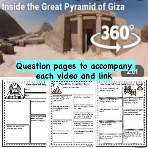 Pyramids Virtual Field Trip to Ancient Egypt by TeachWithBri | TPT