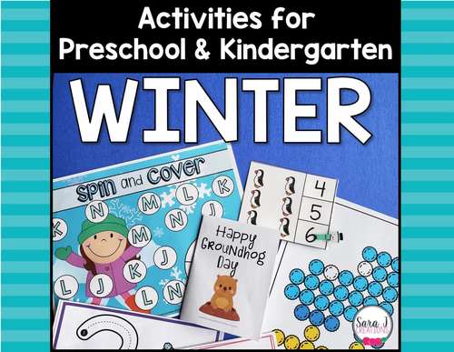 Winter Preschool Kindergarten Activities | Winter Valentines Day