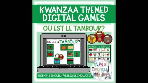 Kwanzaa Themed Digital Games - French AND English by Fun in French ...