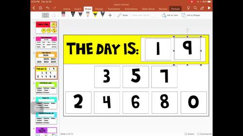 Digital Calendar For Morning Meeting | Distance Learning | TPT