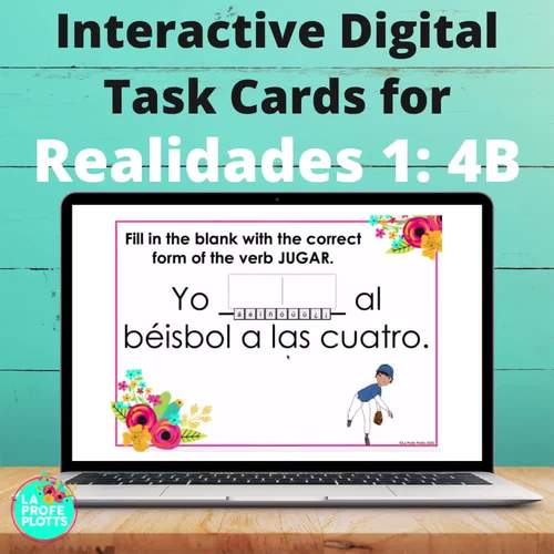 Realidades Auténtico 1 Capítulo 4B BOOM CARDS | Digital Task Cards